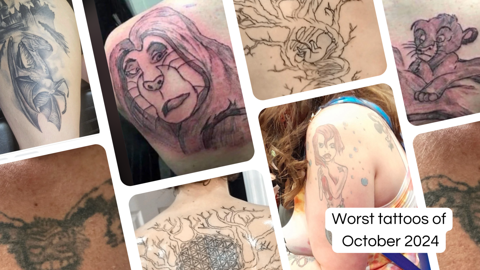 worst tattoos of october 2024 - Sedation Ink